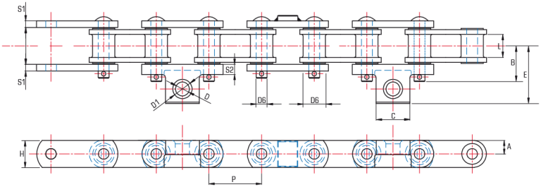 Cast Combination Paver Chains | John King Chains