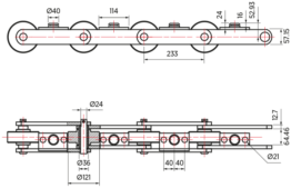 Oven Chains – Baker Perkins Tunnel Oven | John King Chains