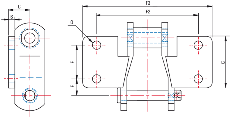 Maxi Series 6 K2 attachments A Style | John King Chains