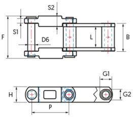 RHINO Cast Combination Chains for Log Infeed Conveyors | John King Chains