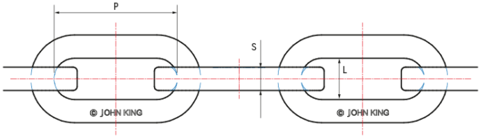 SQL Square Section Long Link Chains | John King Chains